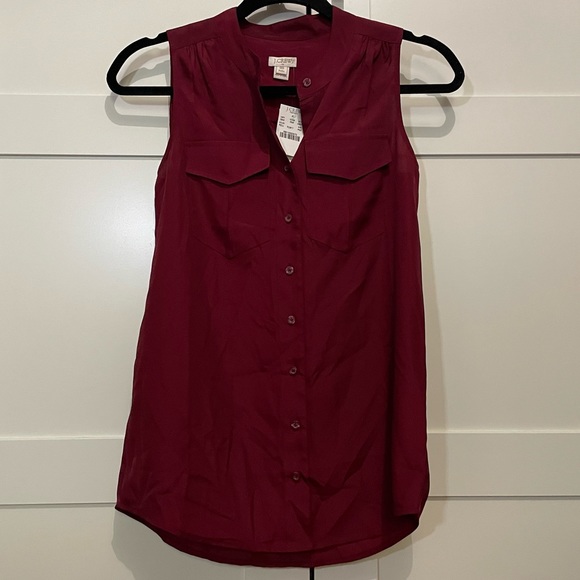 J. Crew Factory | Tops | Nwt Jcrew Factory Sleeveless Button Down Top | Poshmark
